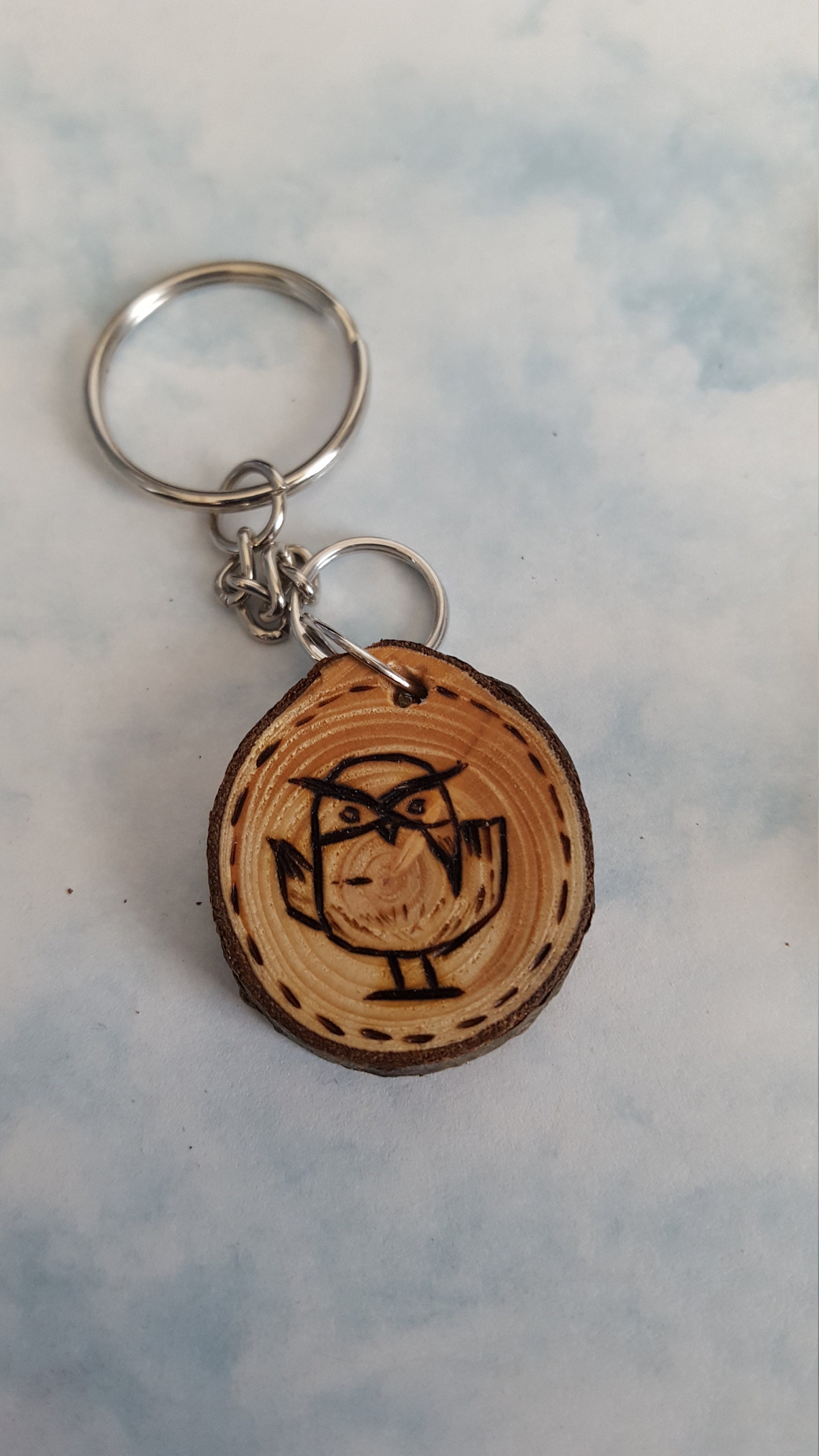 Handmade Wood Burned Keychain - Etsy