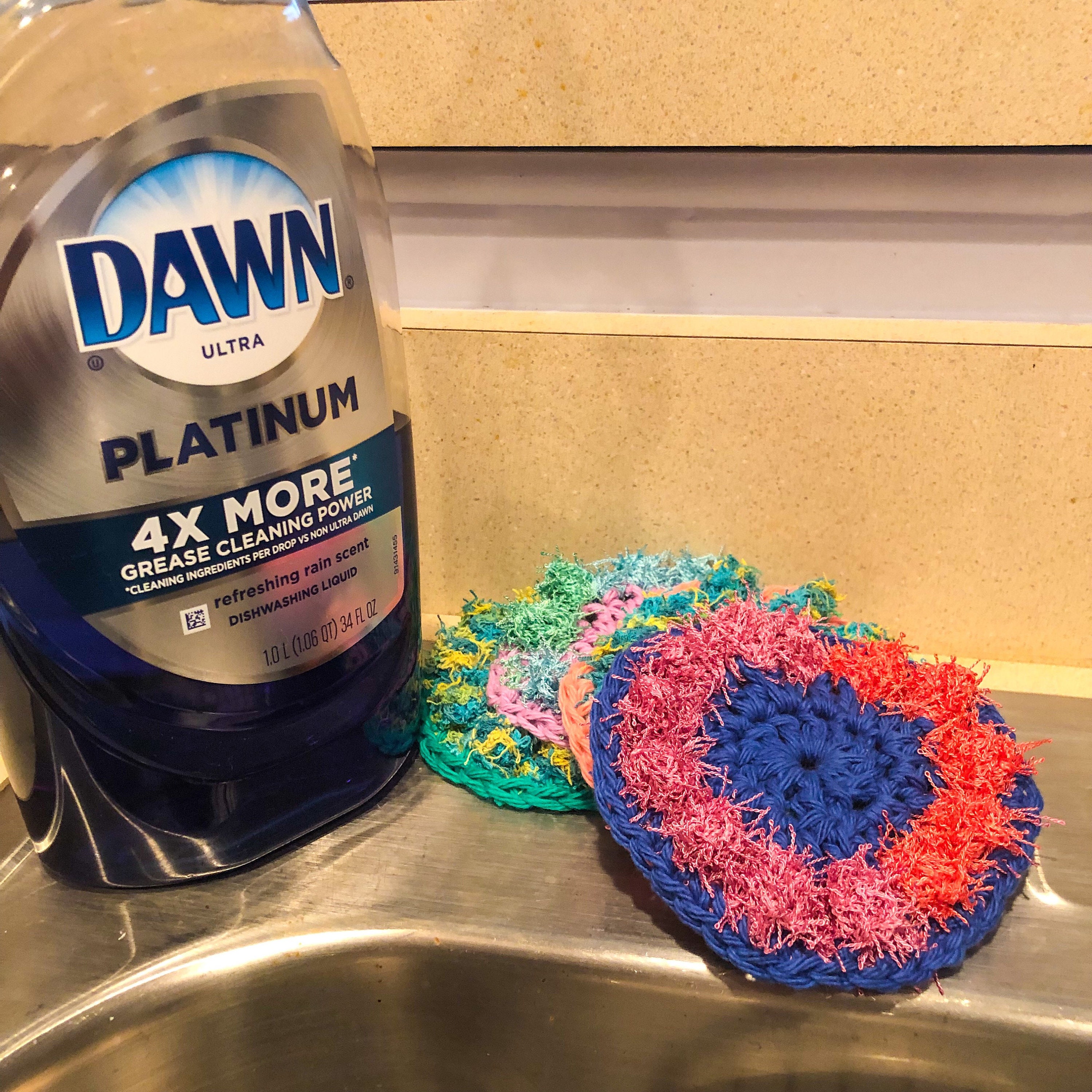 Spooky Scrubbies, Set of Dish Scrubbers, Kitchen Scrubbie, Reusable ...