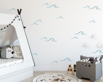 Waves Wall Decal | Etsy