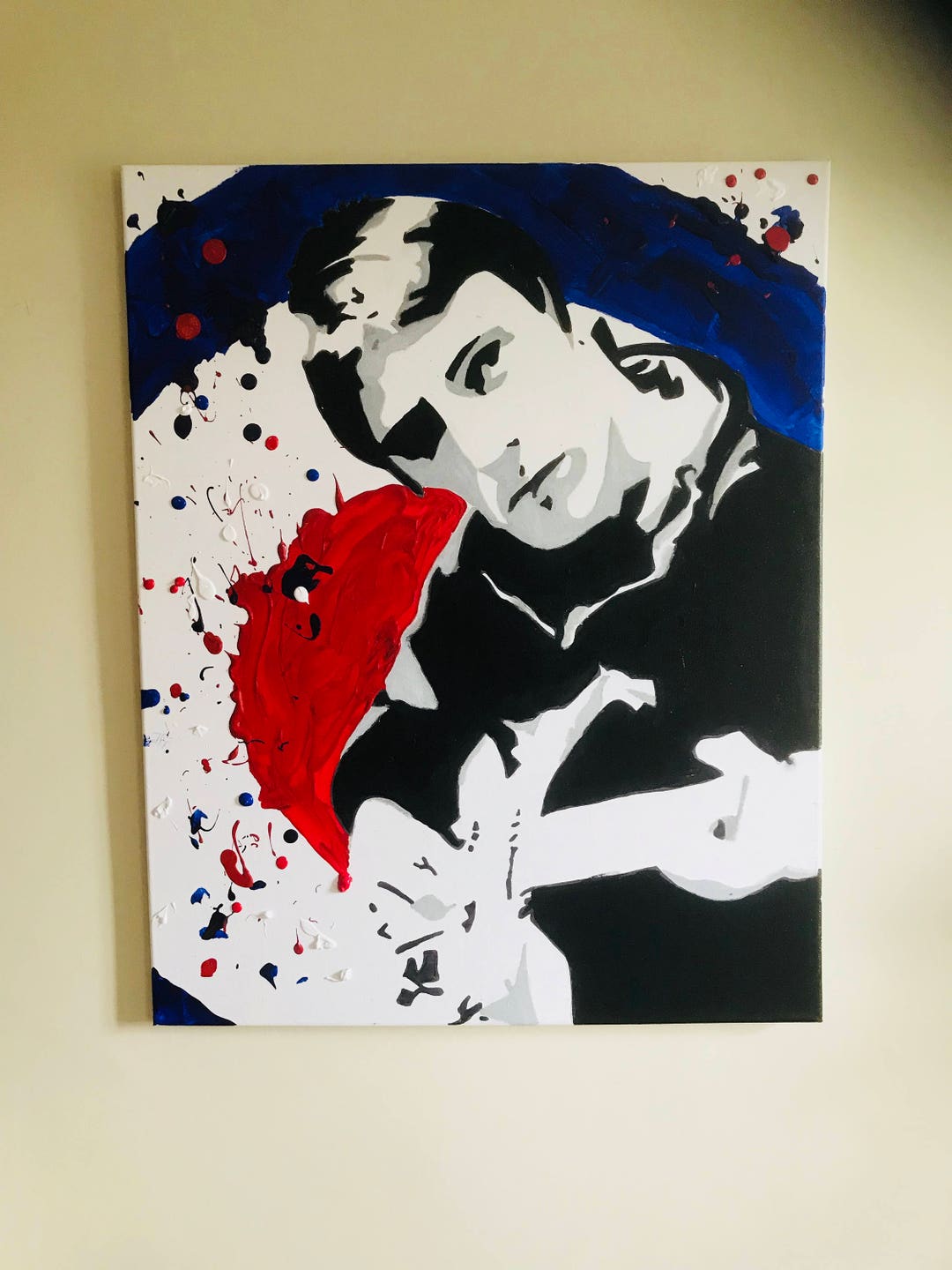 Buy Hand Painted Pop Art Paul Weller With Splash Mod Target Online in ...