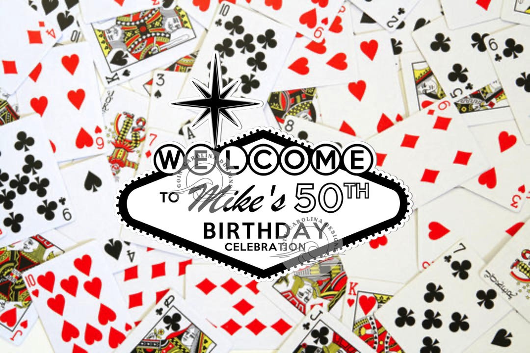 Custom Las Vegas Birthday Sign | Welcome to Fabulous Vegas | Party ...