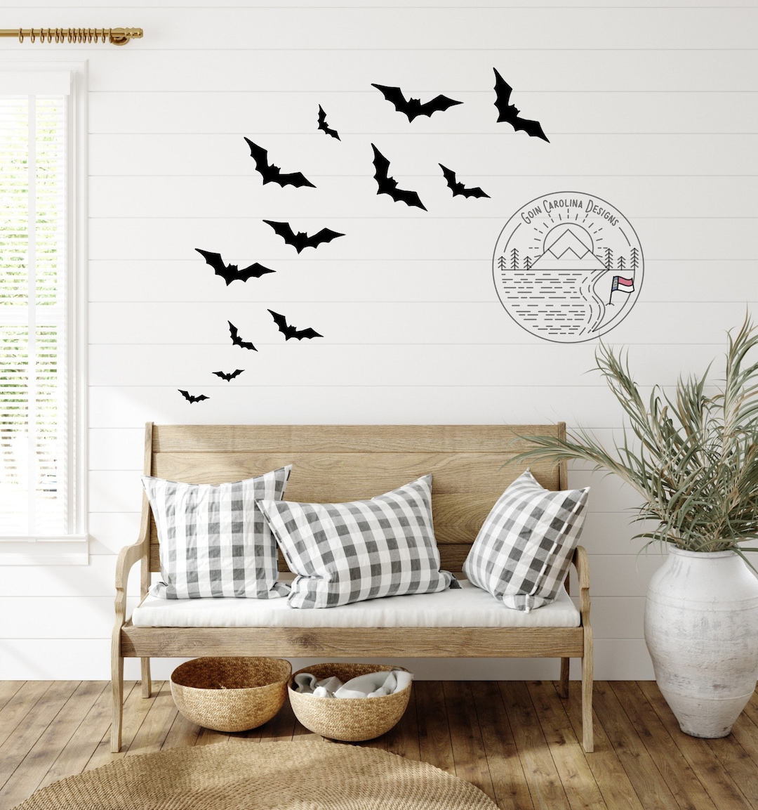12 Bat Wall Decor | Halloween Decor - Etsy