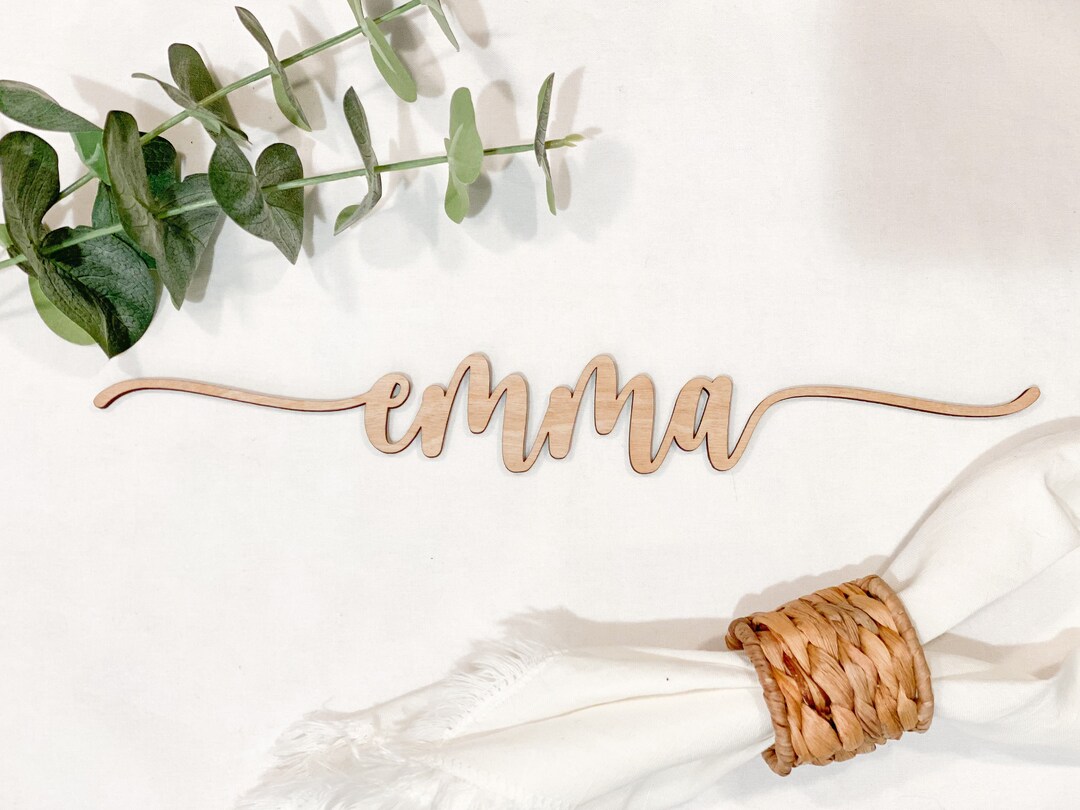 Custom Name/ Word Place Card - Etsy