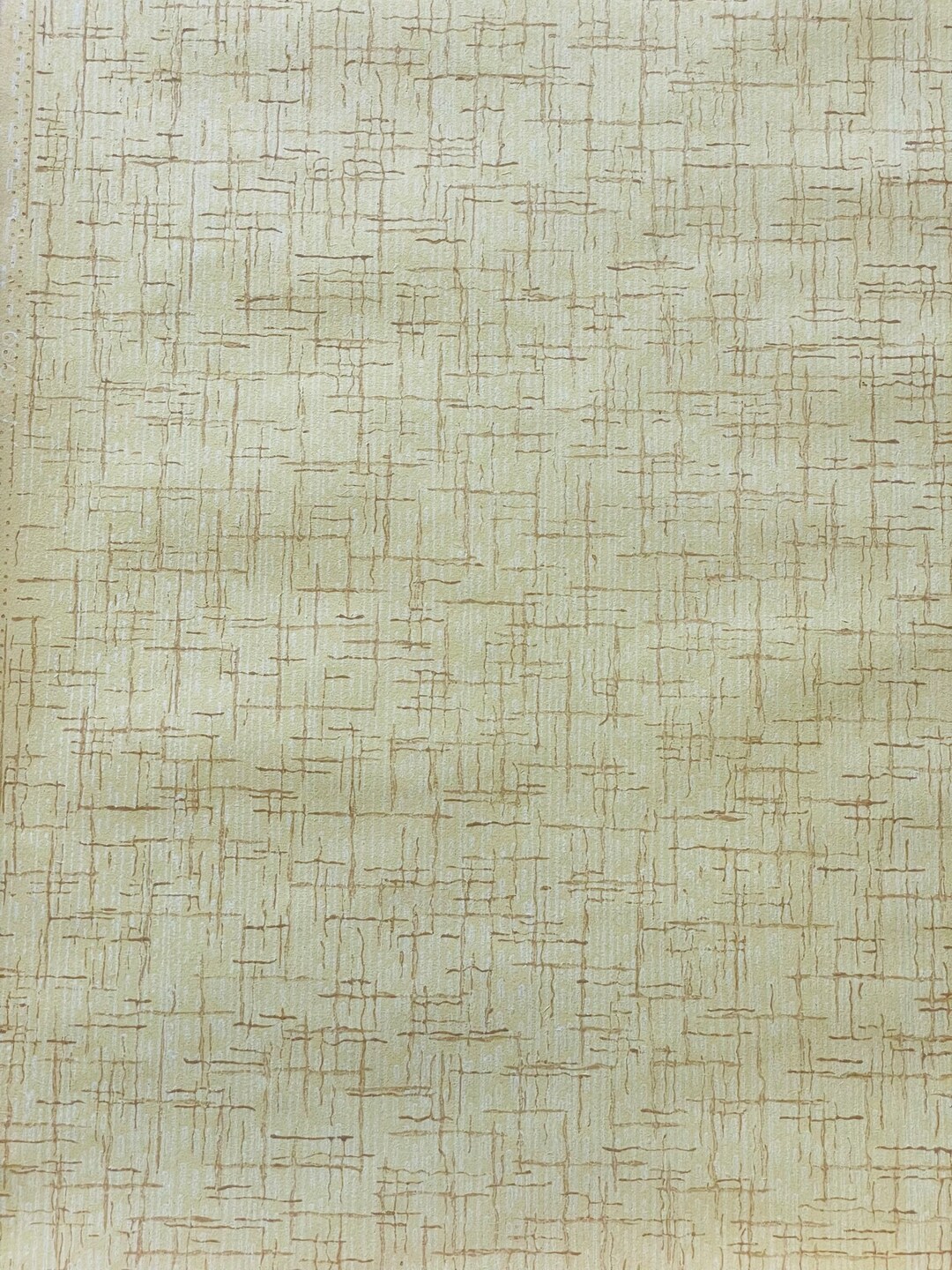 Yellow Vintage Wallpaper With Geomterical Pattern - SOLD BY YARD - Etsy