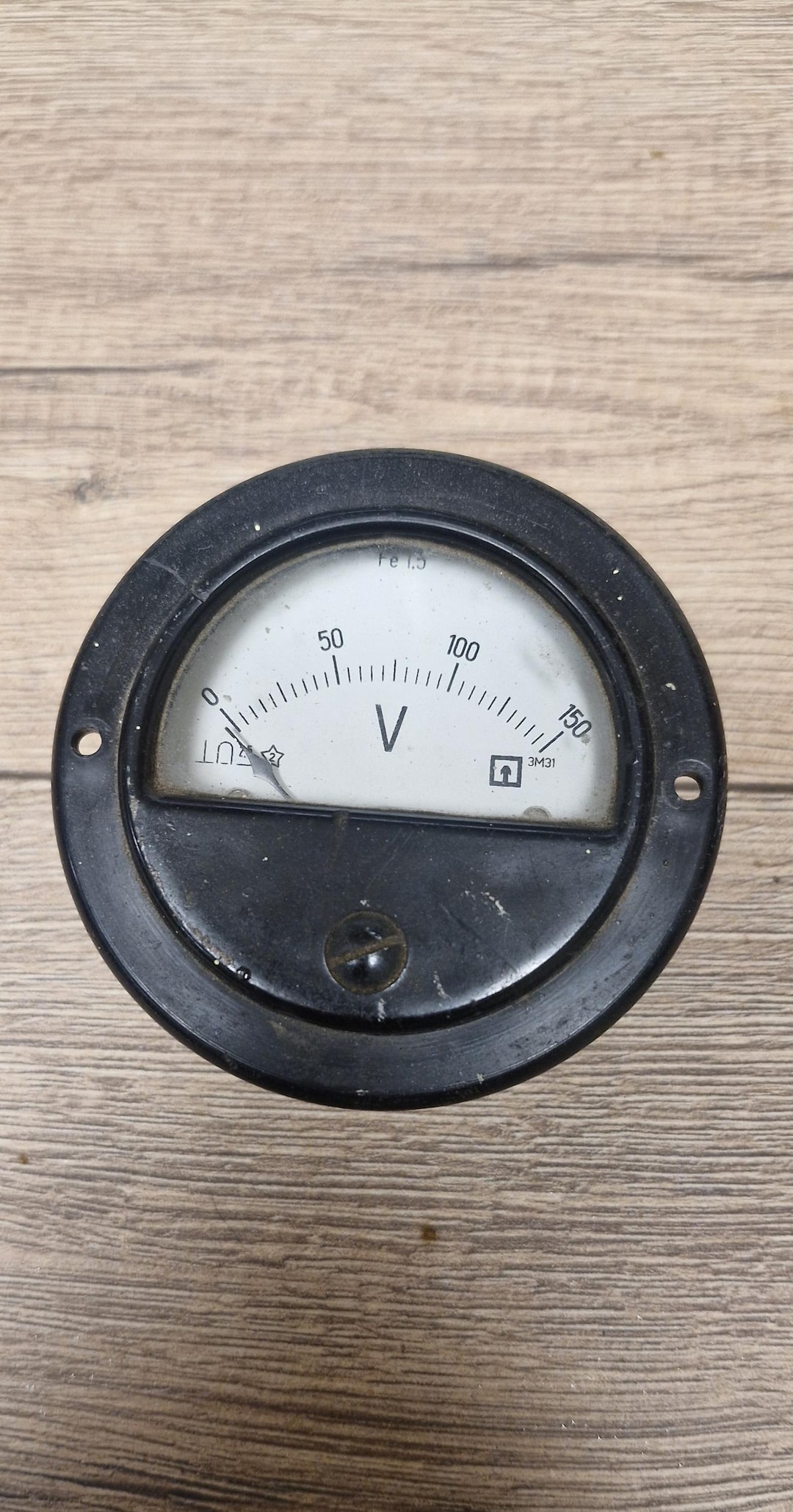 Vintage Gauge, Vintage Voltmeter Gauge, Vintage Voltmeter, Gauge, Old ...