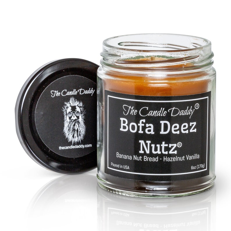 Bofa Deez Nutz Funny Jar Candle 6 Ounce 40 Hour Burn - Etsy