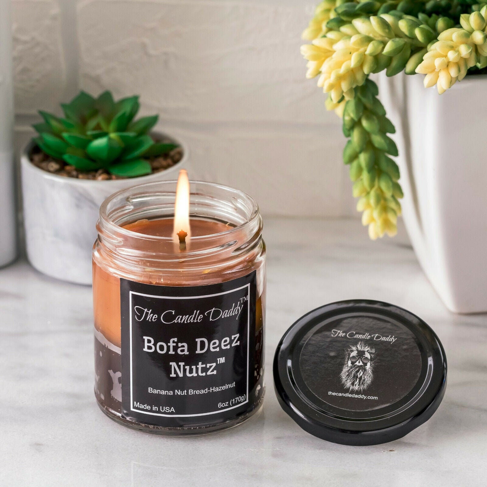 Bofa Deez Nutz Funny Jar Candle 6 Ounce 40 Hour Burn - Etsy