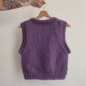 Meganfaithmakes Checkered Sweater Vest Knitting Pattern PDF (english ...