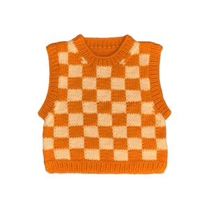 Meganfaithmakes Checkered Sweater Vest Knitting Pattern PDF (english ...
