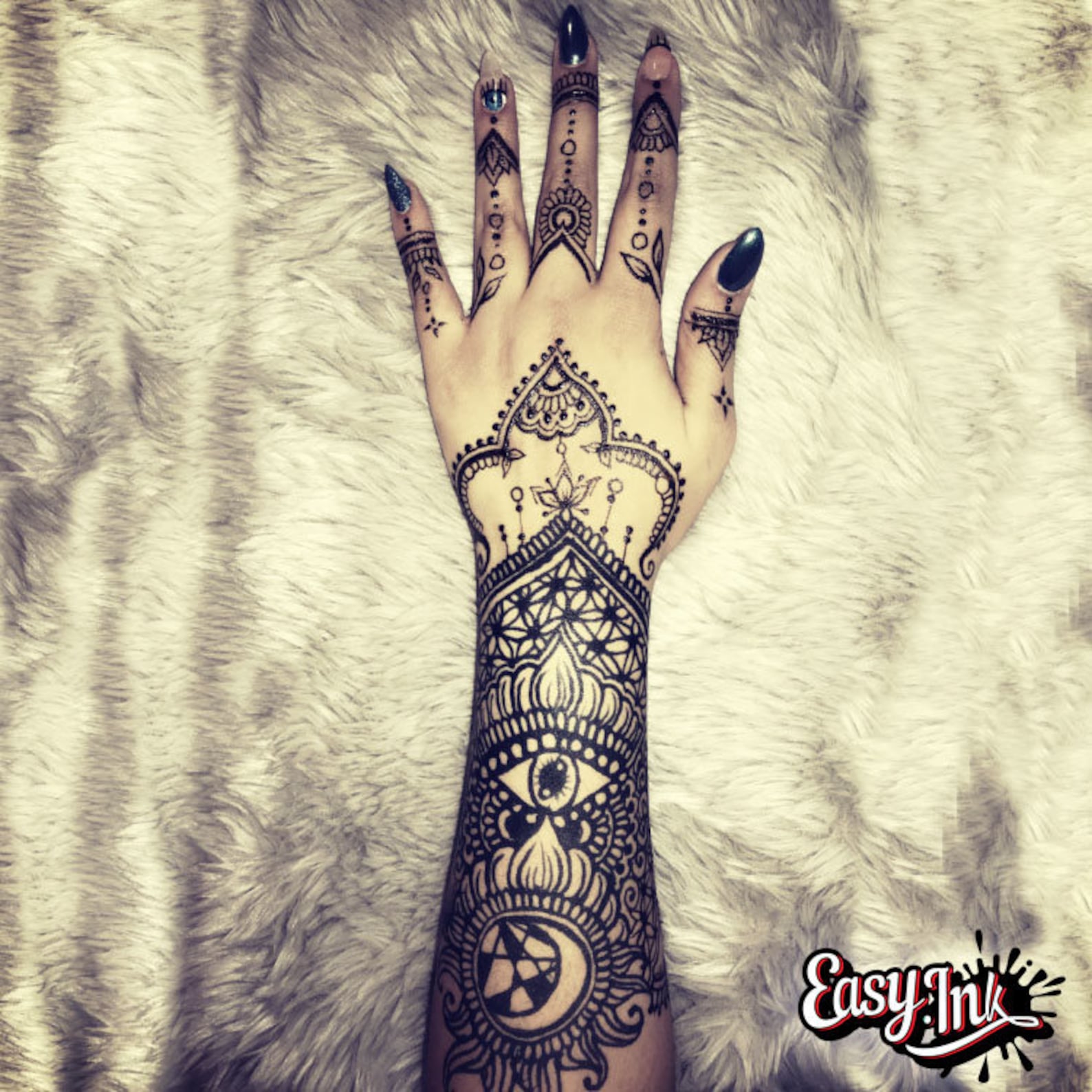 Easy.ink™ Freehand Temporary Tattoo Ink + 5X Tips,super DARK INK. Fruit ...