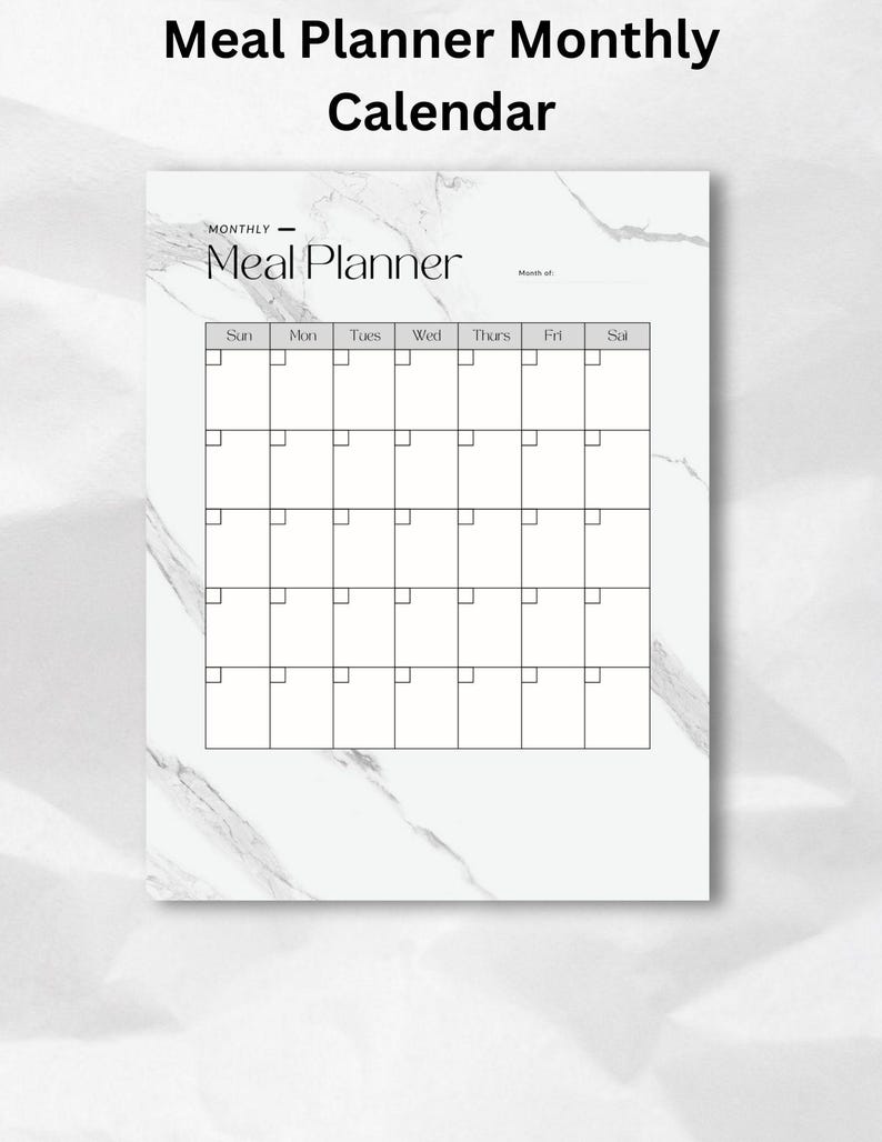 Weekly Meal Planner, Digital Meal Planner, Meal Plan Template, Meal ...