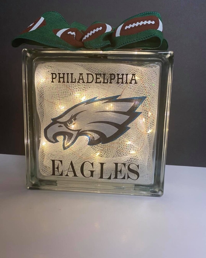 Eagles Themed Glass Glow Box - Etsy