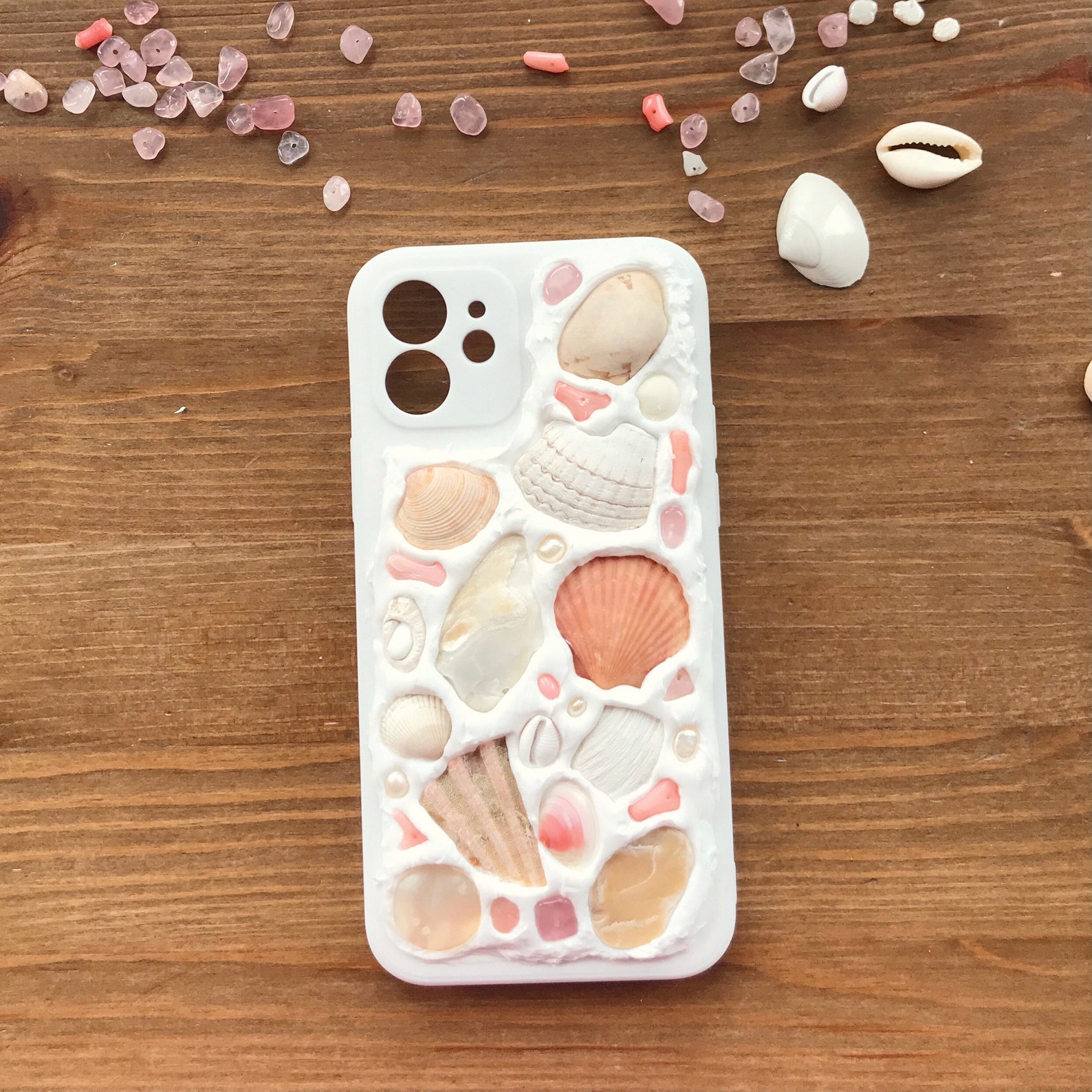 Seashell Mosaic Handmade Phonecase / Iphone Cover Case Mobile | Etsy