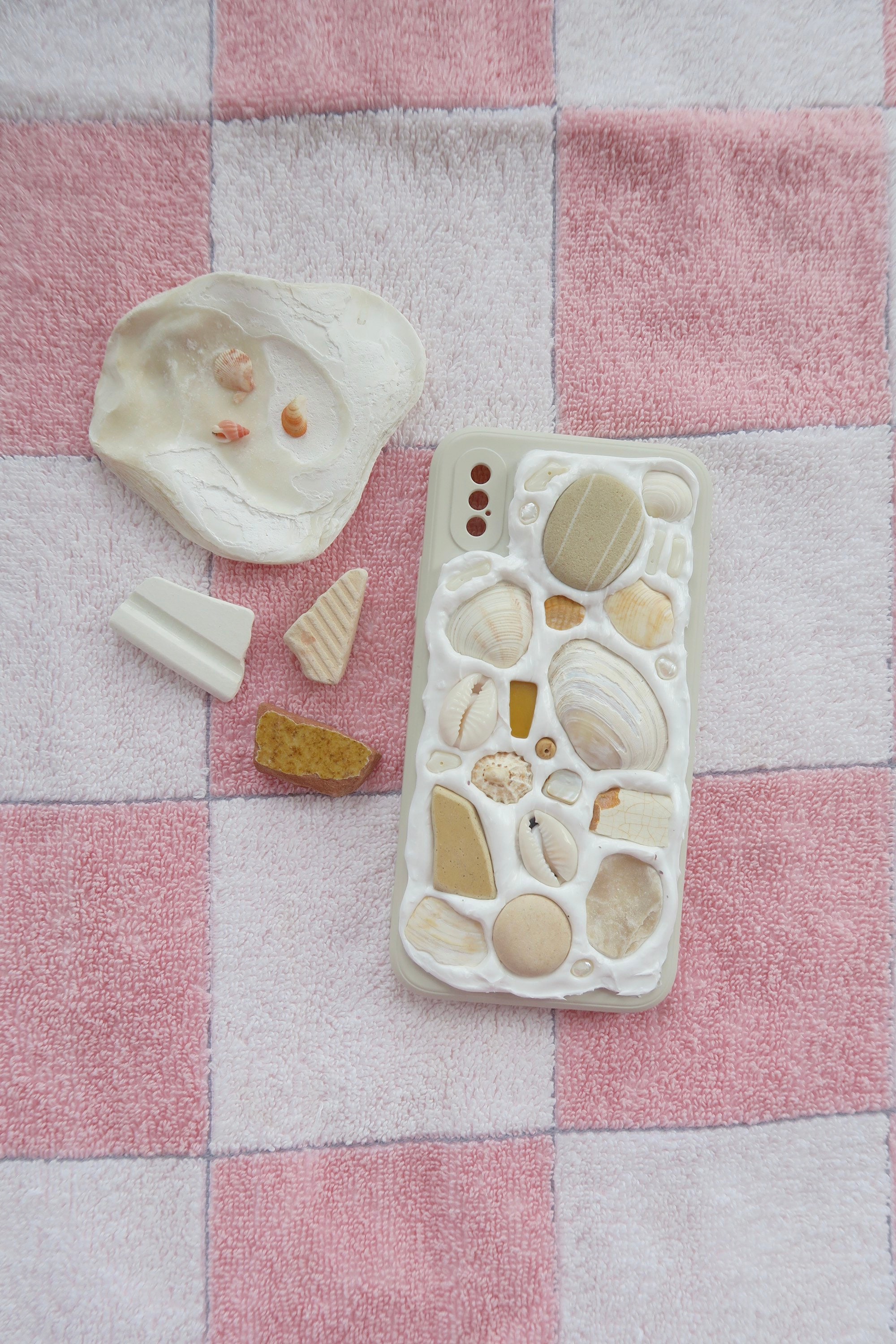 Seashell Mosaic Handmade Phonecase / Iphone Cover Case Mobile | Etsy