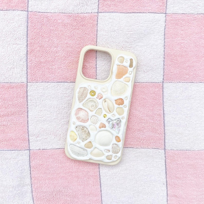 Seashell Mosaic Handmade Phonecase / Iphone Cover Case Mobile - Etsy