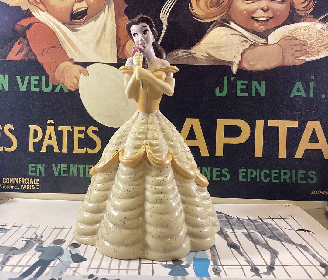 Vintage Disney Princess Beauty Belle Money Bank Disney Princess With ...