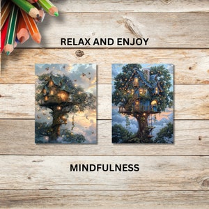 Fairy Treehouse Coloring Pages, Whimsical Fairy Tree House Coloring ...