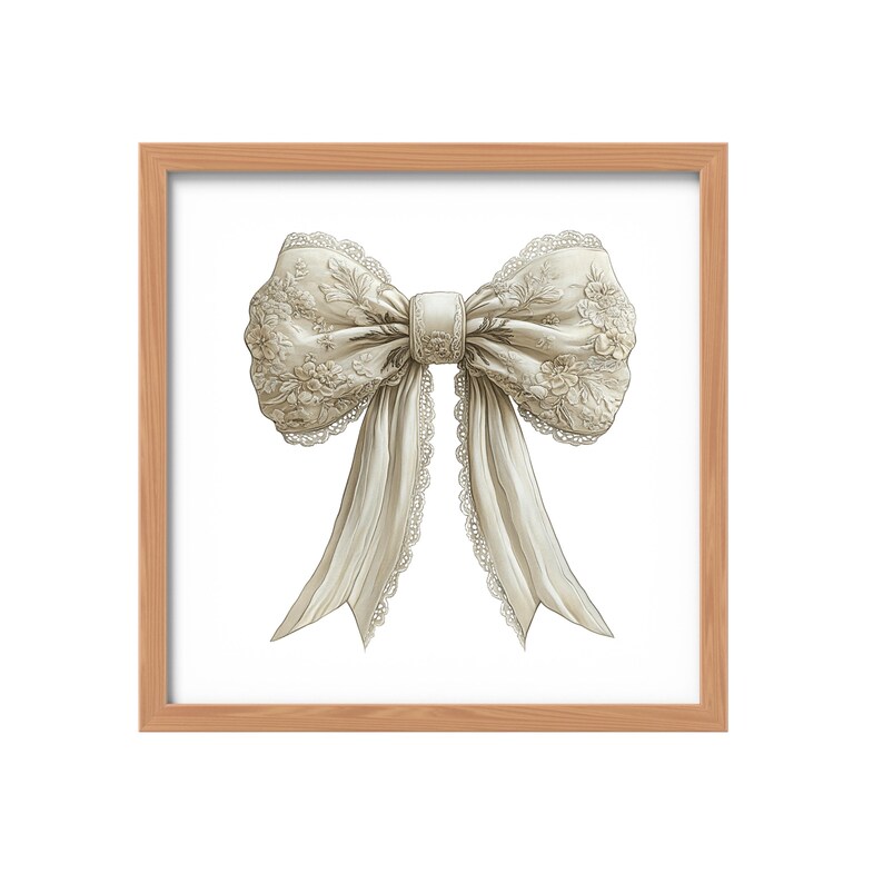 Victorian Coquette Bows: White Antique Lace PNG (sublimation, POD) - Etsy
