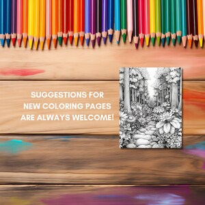 Enchanted Forest Coloring Pages, Fairy Mushrooms Coloring Book, Fairy ...