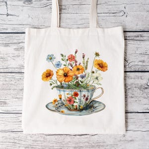 Floral Teacup Clipart Bundle, Tea Cup PNG, Mother’s Day Gift, Mother’s ...