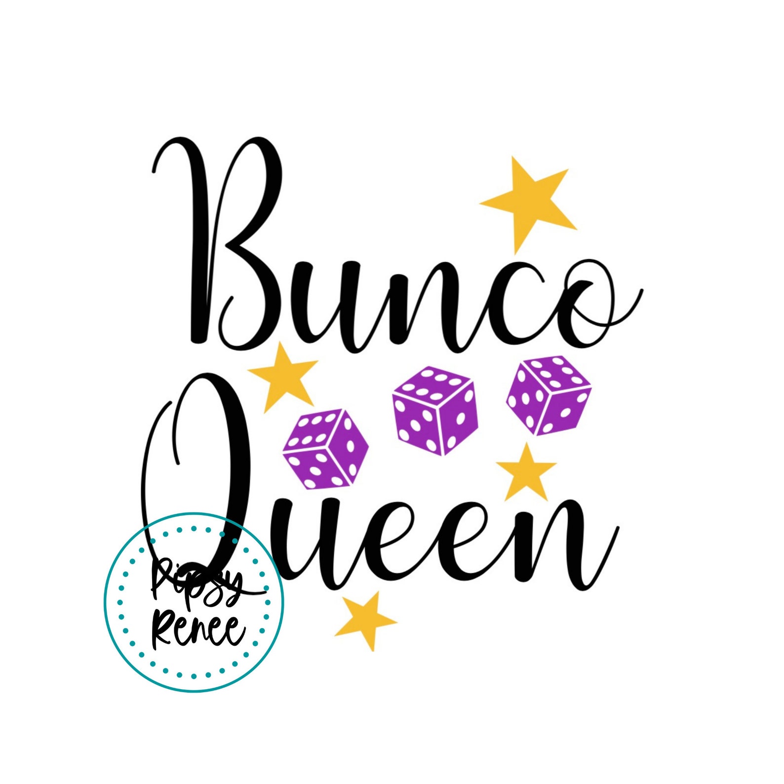 Bunco Queen SVG | Etsy