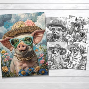 Farm Animals Coloring Pages, Barnyard Animals Coloring Sheets, Coloring ...