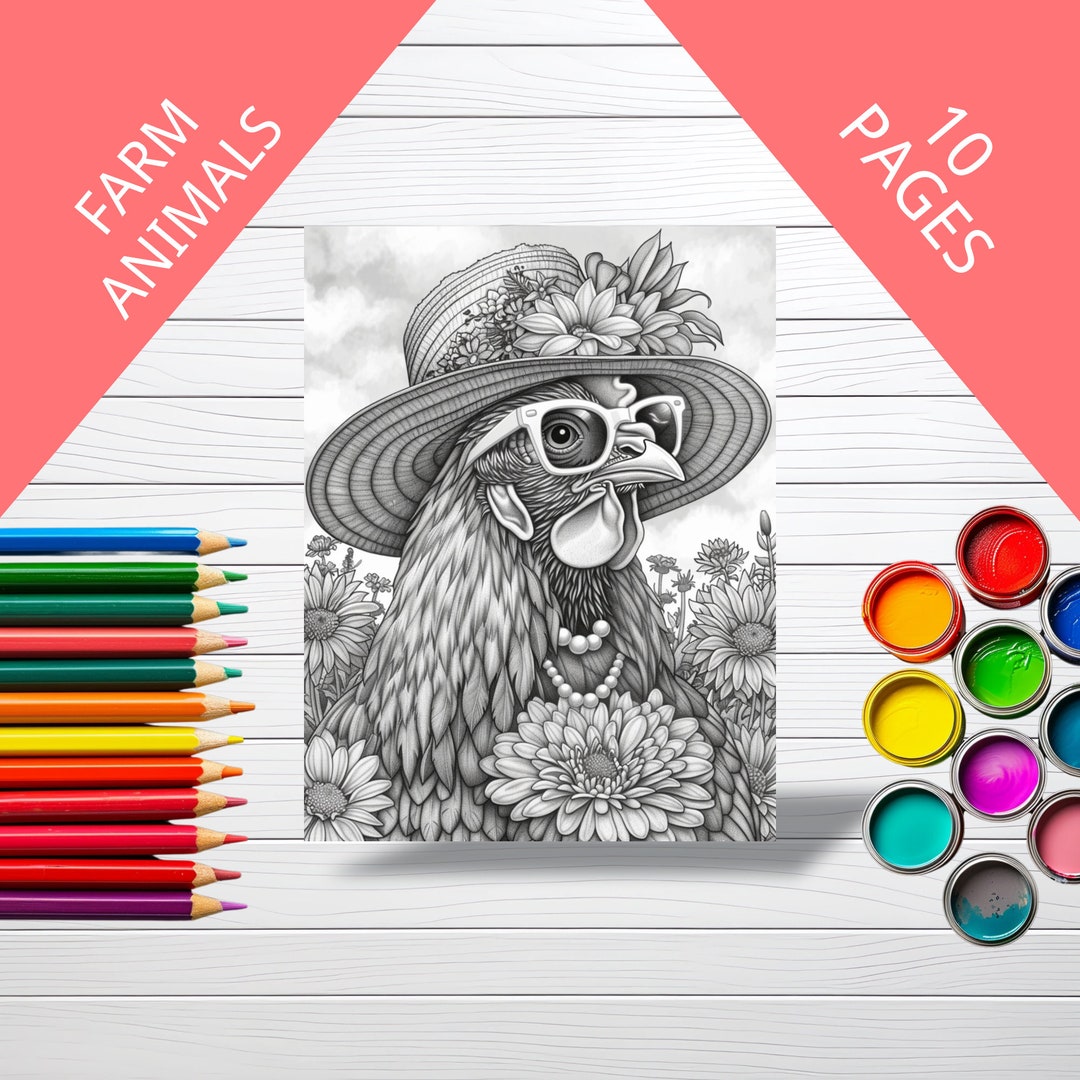 Farm Animals Coloring Pages, Barnyard Animals Coloring Sheets, Coloring ...