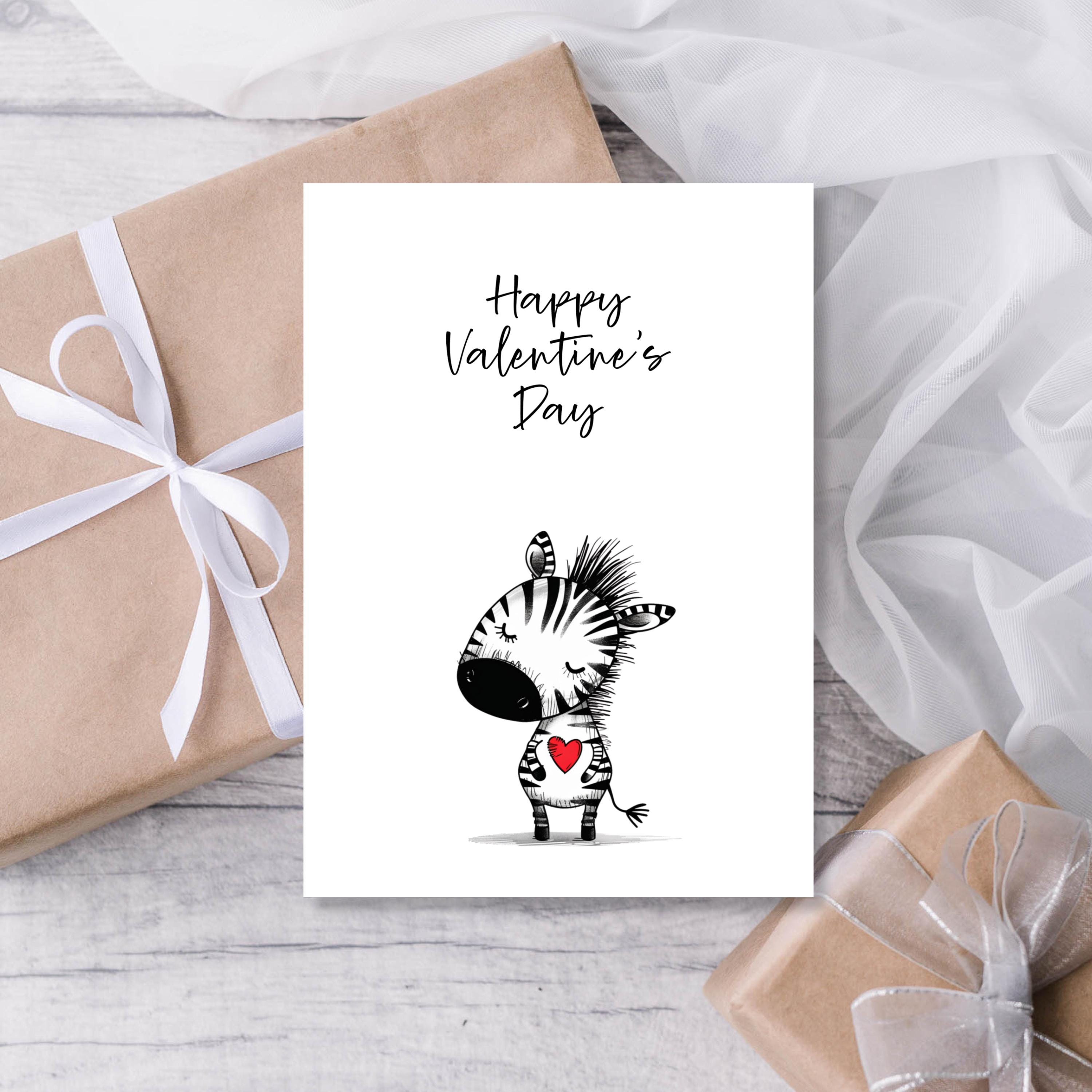 Zebra Heart Clipart, Valentine's Day PNG (digital Download) - Etsy
