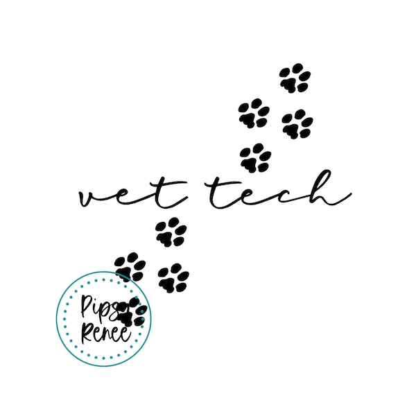 Vet Tech Svg - Etsy