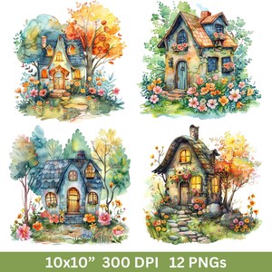 Enchanted Fairy House Clipart, Whimsical Forest Fairy House PNG ...