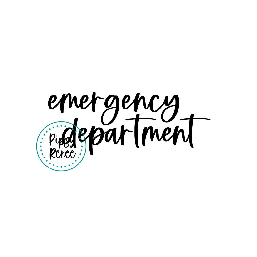 Emergency Department SVG, Emergency Nurse SVG - Etsy