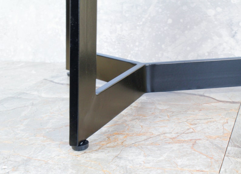 Accent Triangular Coffee Table Made of Durable Steel for Round and ...