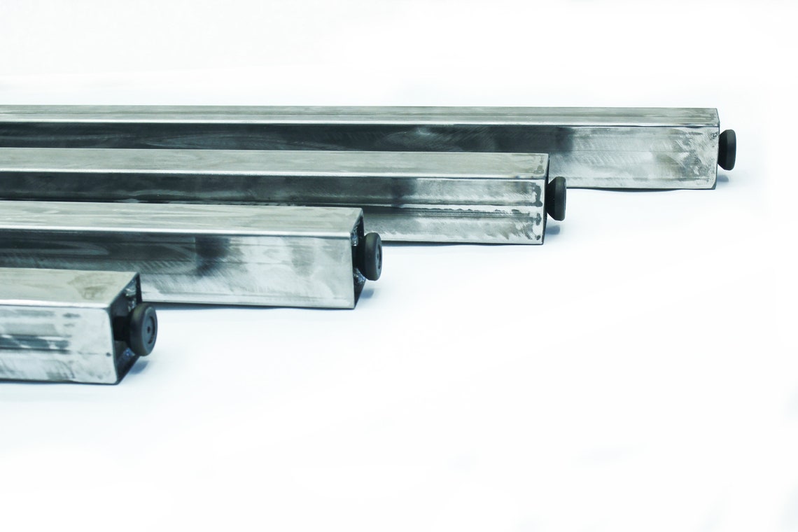 Metal Table Legs Straight Square Tube Mounting Flange Bare - Etsy