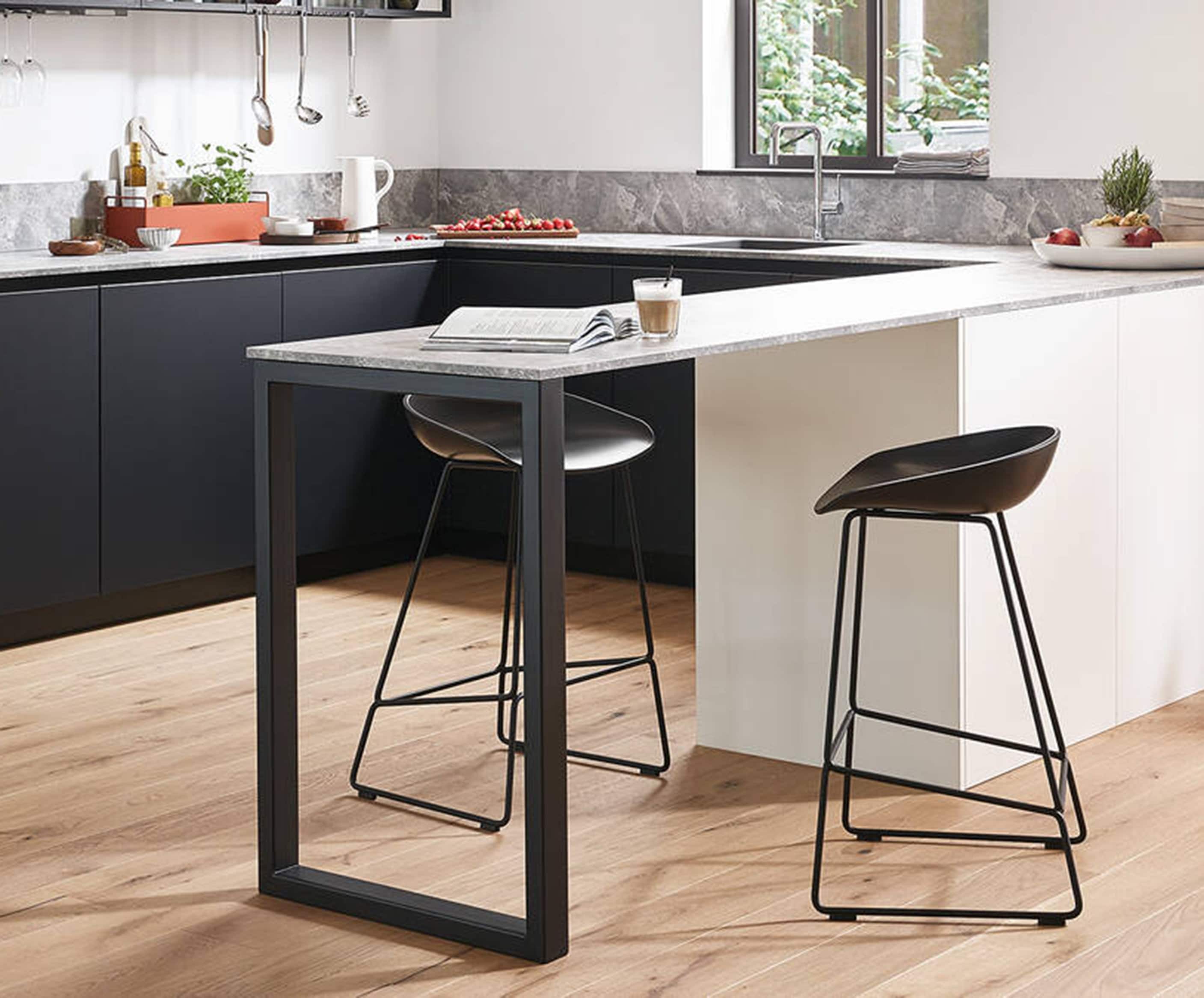 High Table Base for Bar Counter, Metal Legs for Bar/kitchen Table Made ...