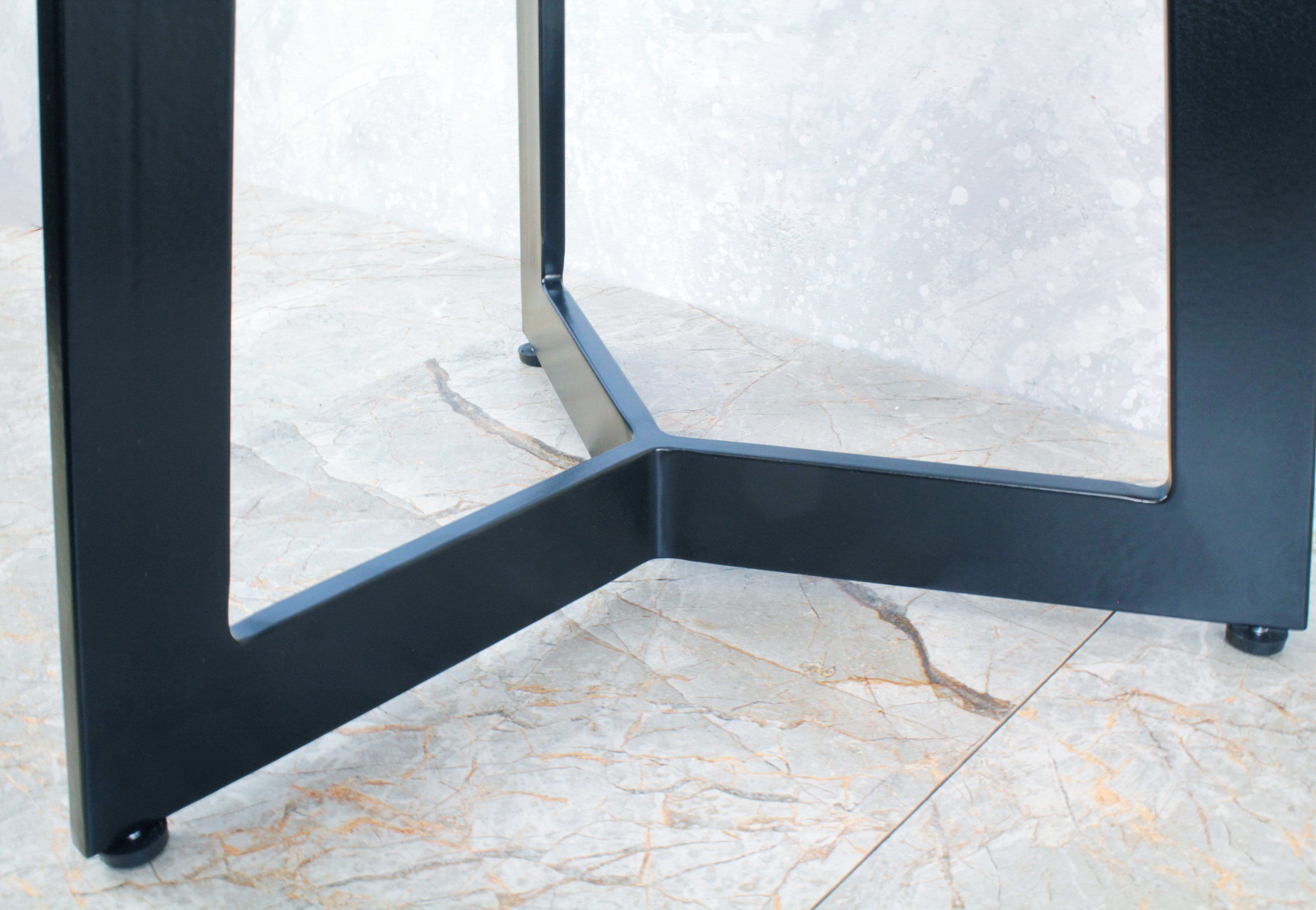 Accent Triangular Coffee Table Made of Durable Steel for Round and ...