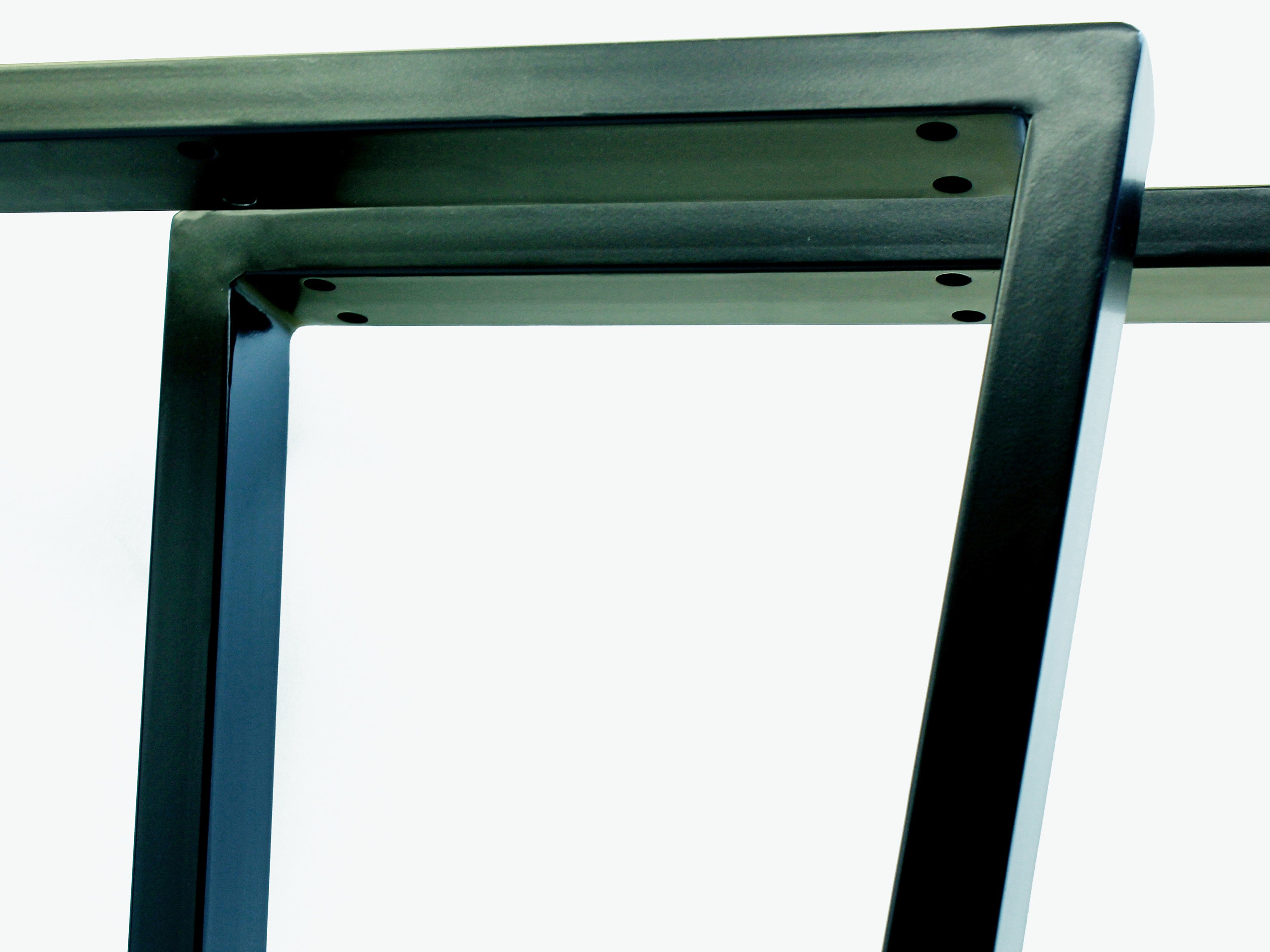 Metal Table Legs Pair Metal Trapezoid Table Legs Metal Legs Steel Table ...