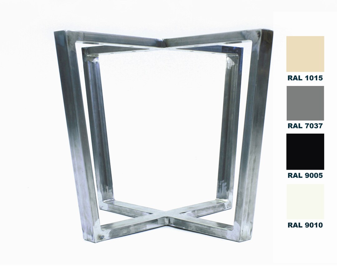 Coffee Table Base Metal, Heavy Duty Steel Table Frame, Round Table Base ...