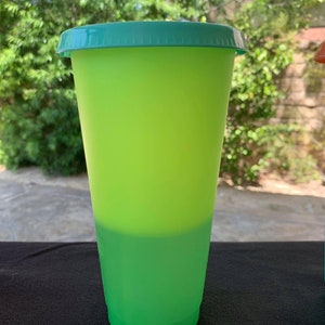 Color Changing Cups Set of 5 With Color Changing Straws - Etsy