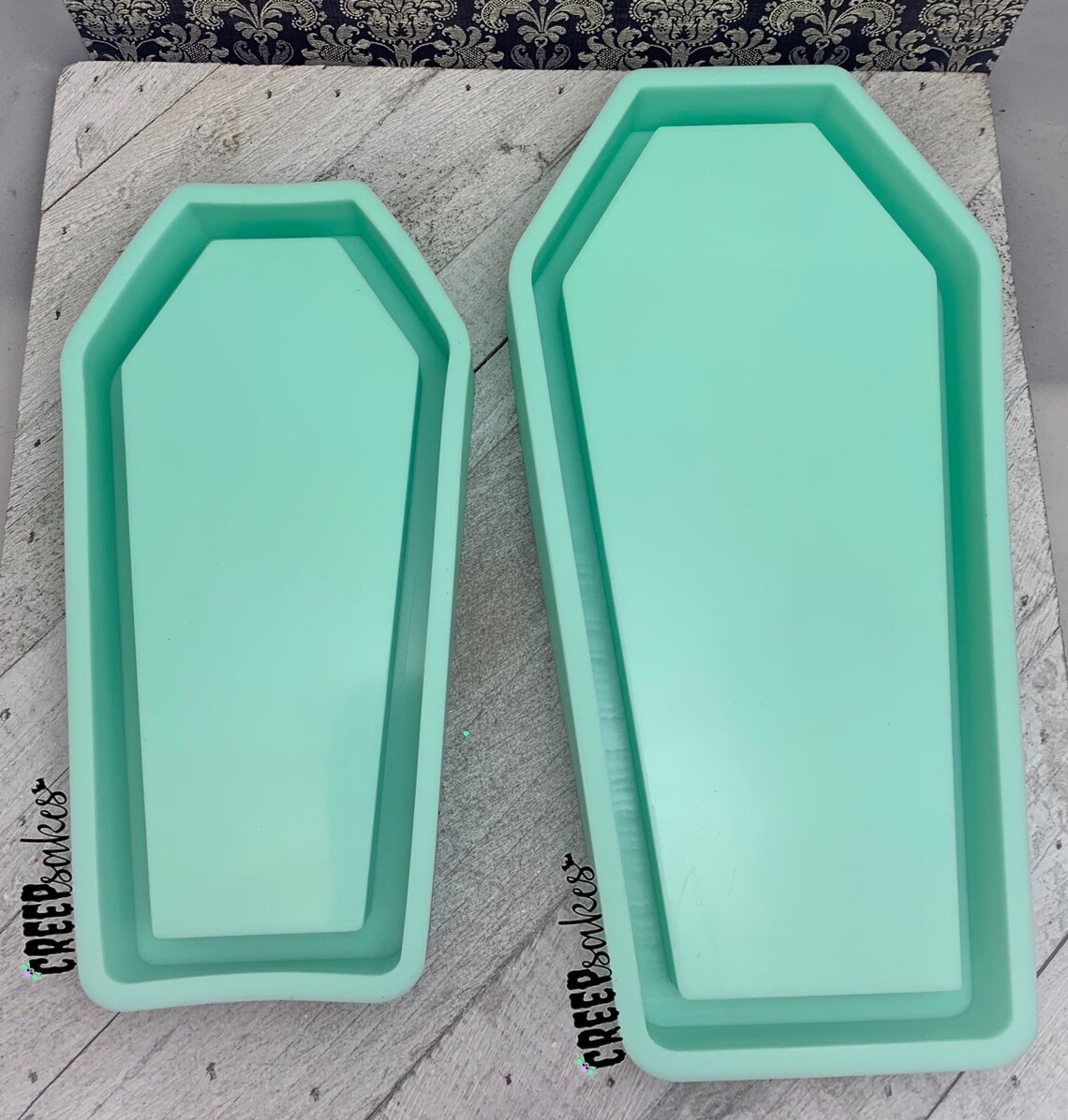 Large Coffin Trinket Tray Mold | Coffin Tray Mold | Coffin Mold ...