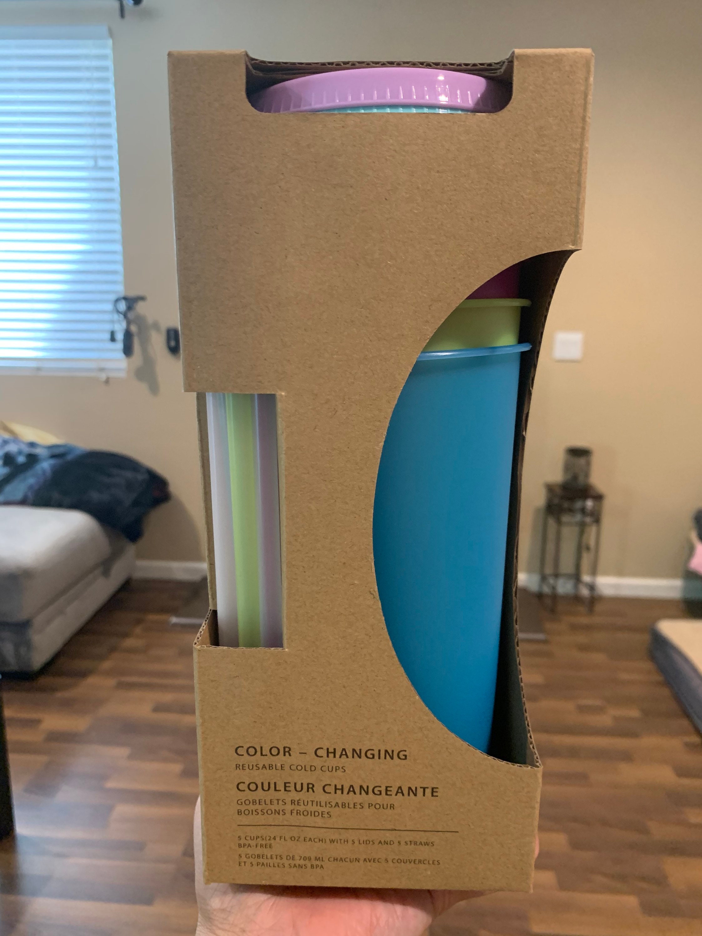 Color Changing Cups Set of 5 with Color Changing Straws | Etsy