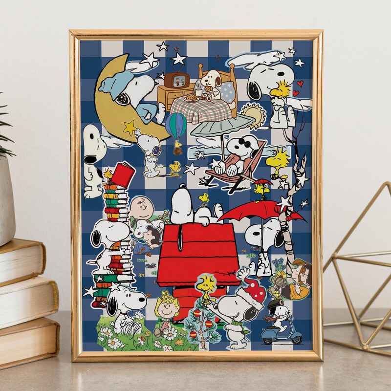 Snoopy Wall Art - Etsy