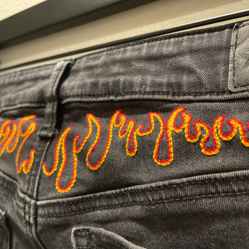 Flame Jeans - Etsy