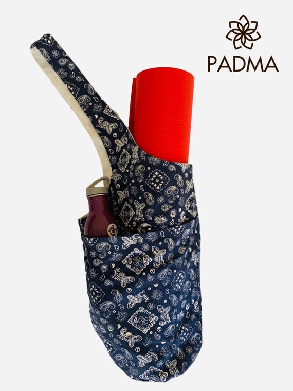 Eco Yoga Mat Bag Natural Mat Holder Yoga Bag With Pocket - Etsy