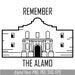 Remember the Alamo: Illustrated Digital Graphic Download W ...