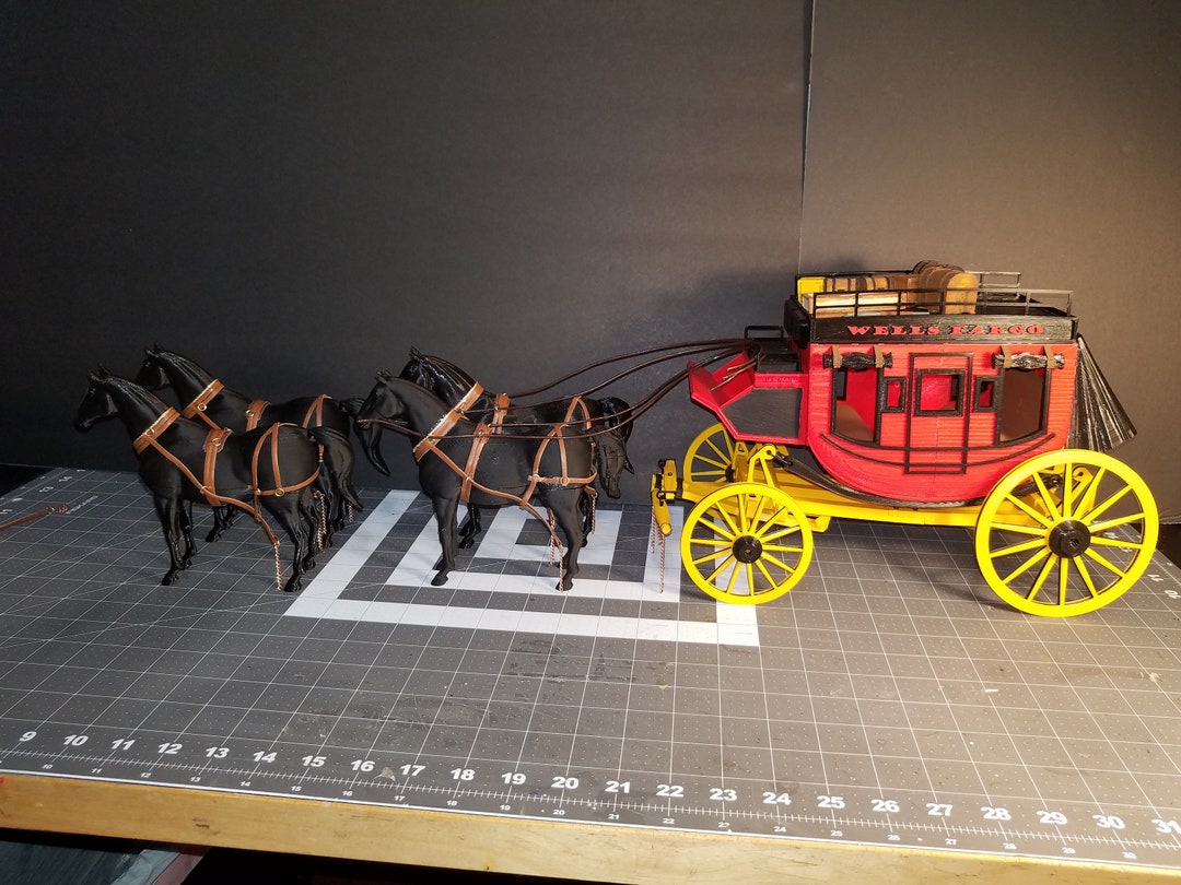 STL Files to 3D Print and Assemble a Model Stagecoach - Etsy
