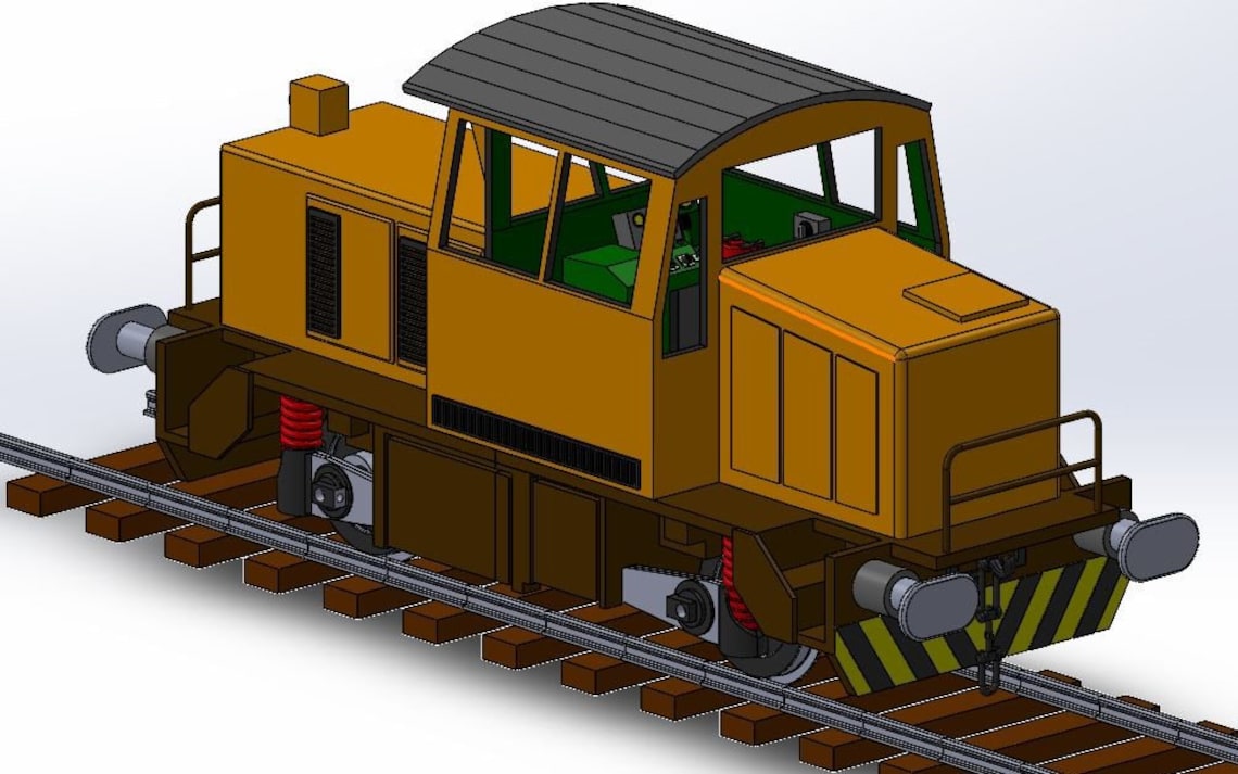 STL Files to 3D Print a Model of a DE2 Shunter Engine - Etsy
