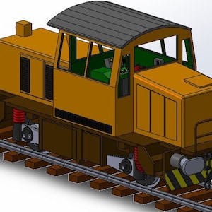 STL Files to 3D Print a Model of a DE2 Shunter Engine - Etsy