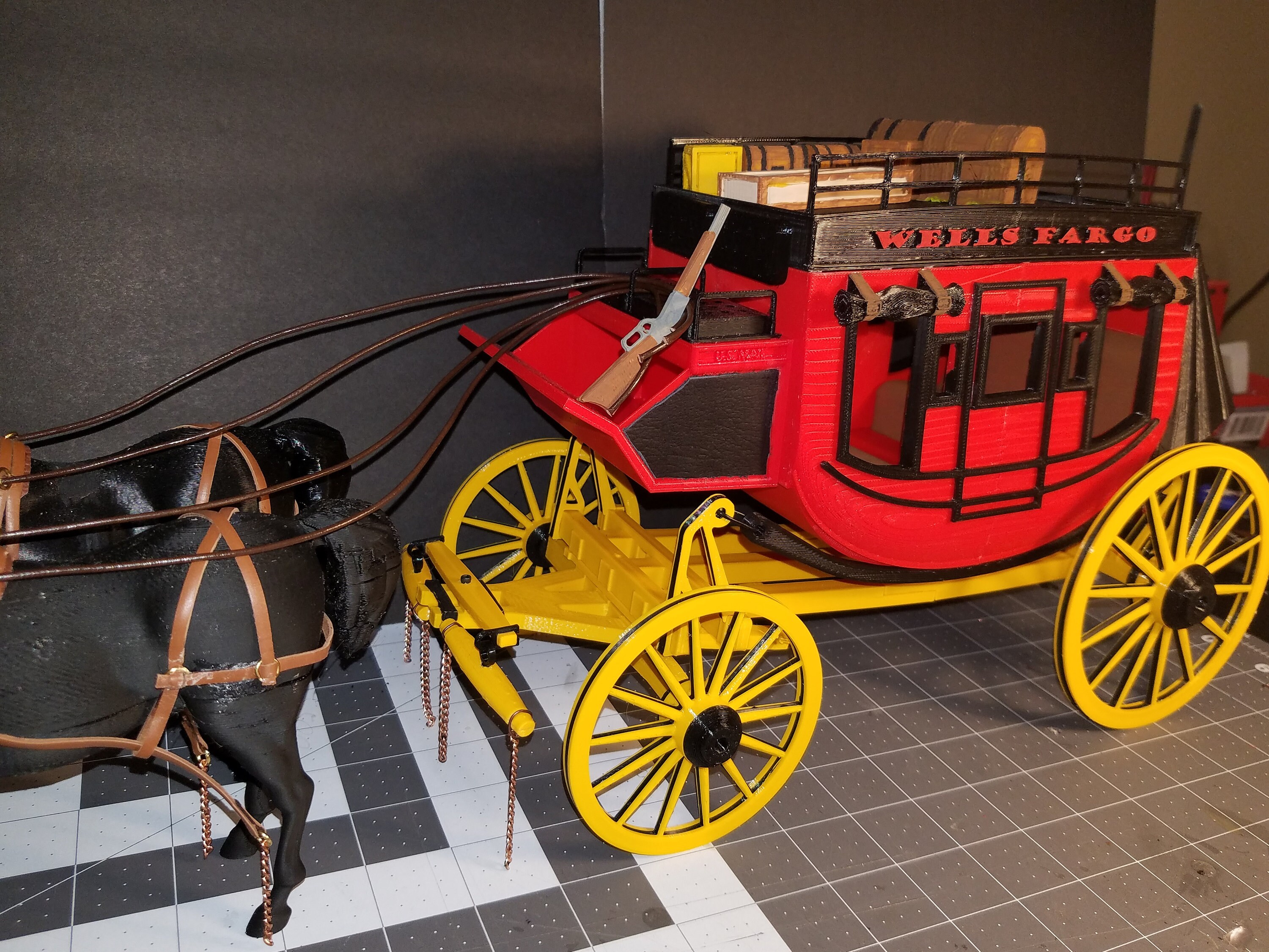 STL Files to 3D Print and Assemble a Model Stagecoach - Etsy