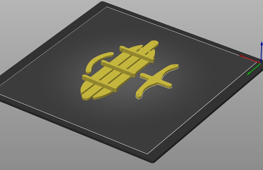 STL Files to 3D Print a Model of an Old Fashion Snow Sled. - Etsy