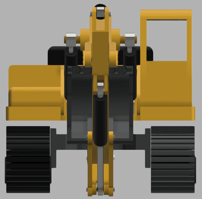 STL Files to 3D Print a Front Load Excavator Model - Etsy
